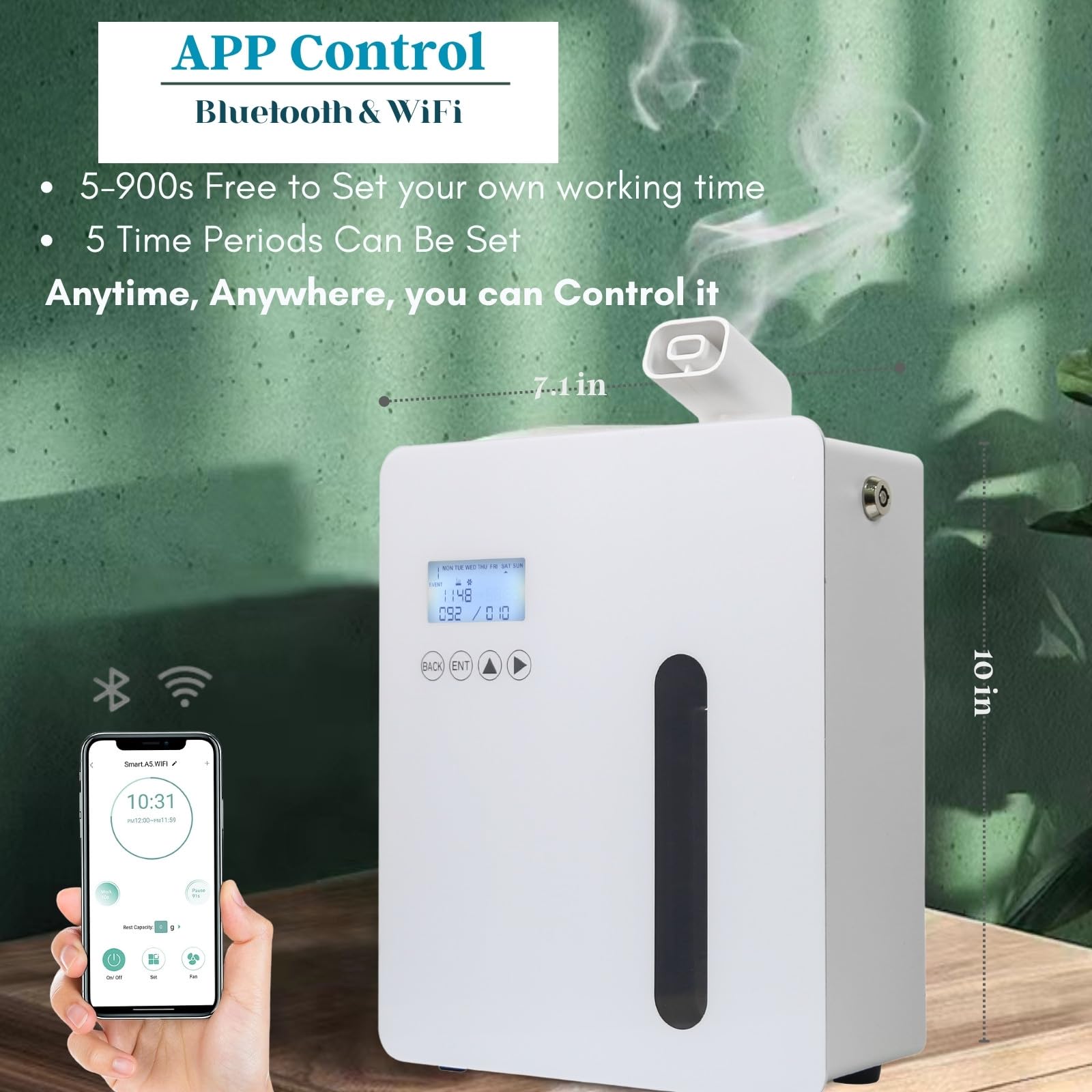 SMLQQ Upgrade Scent Air Machine for Home, Smart Waterless Essential Oil ...