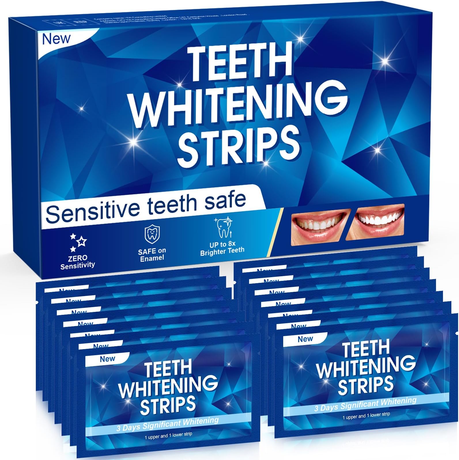 Amazon.com: InoPro 2-in-1 Teeth Whitening Strips Kit 28 Treatments ...