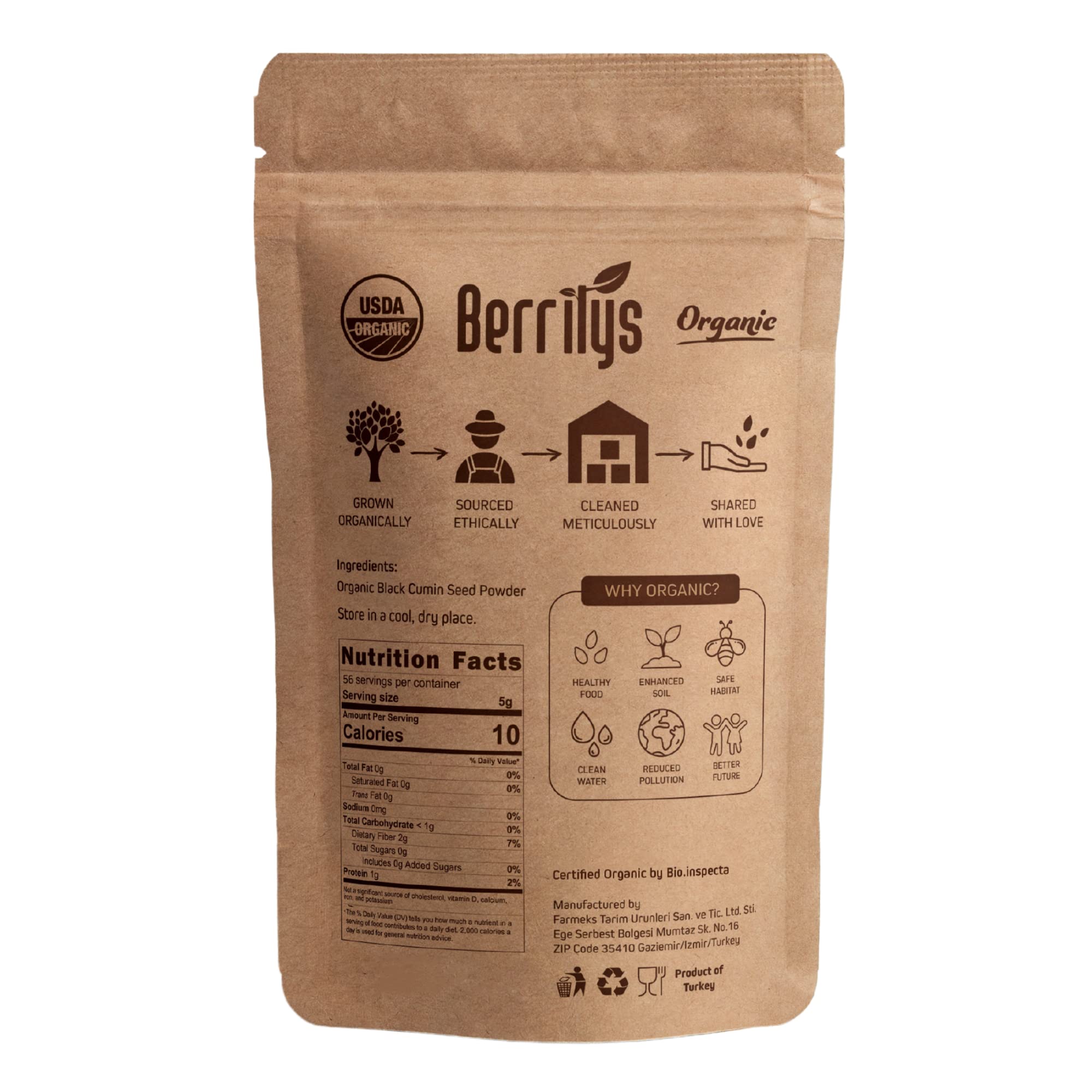 Snapklik.com : Organic Black Seed Powder, , Ground, 10 Ounces, Also ...