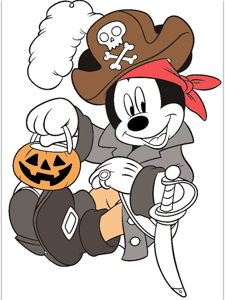 mickey mouse clubhouse coloring pages halloween spongebob
