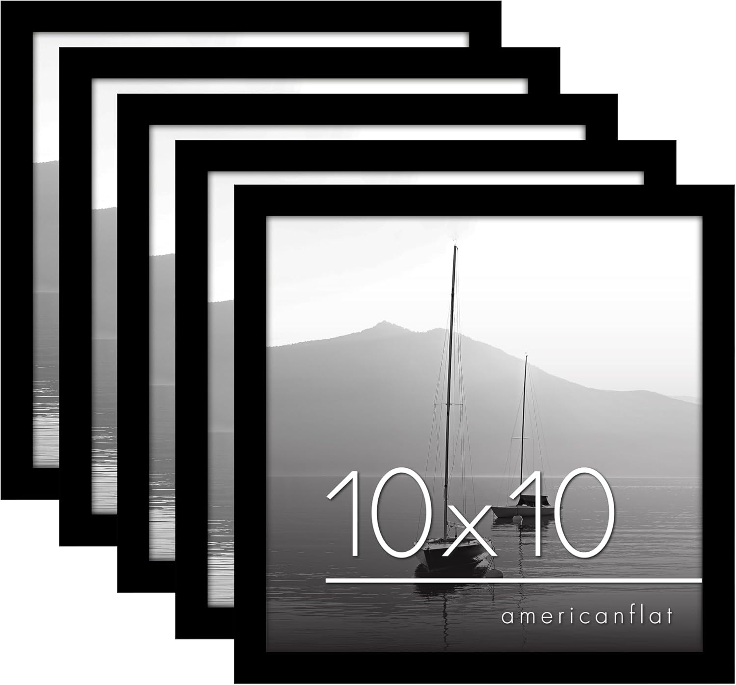 Amazon.com: Americanflat 10x10 Picture Frame with Polished Plexiglass ...