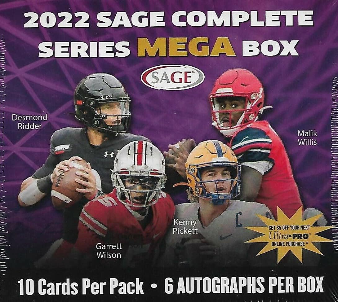 Amazon.com: 2022 Sage Football Complete Series Mega Box Factory Sealed ...