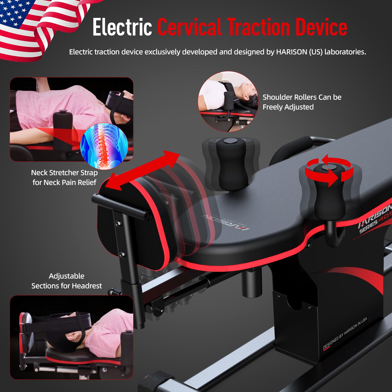 Snapklik.com : HARISON Electric Inversion Table For Back Pain Relief ...