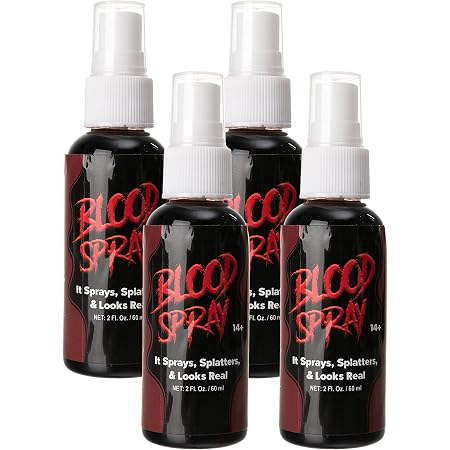 Amazon.com: Spooktacular Creations 4 Packs 2 oz Halloween Vampire Blood ...