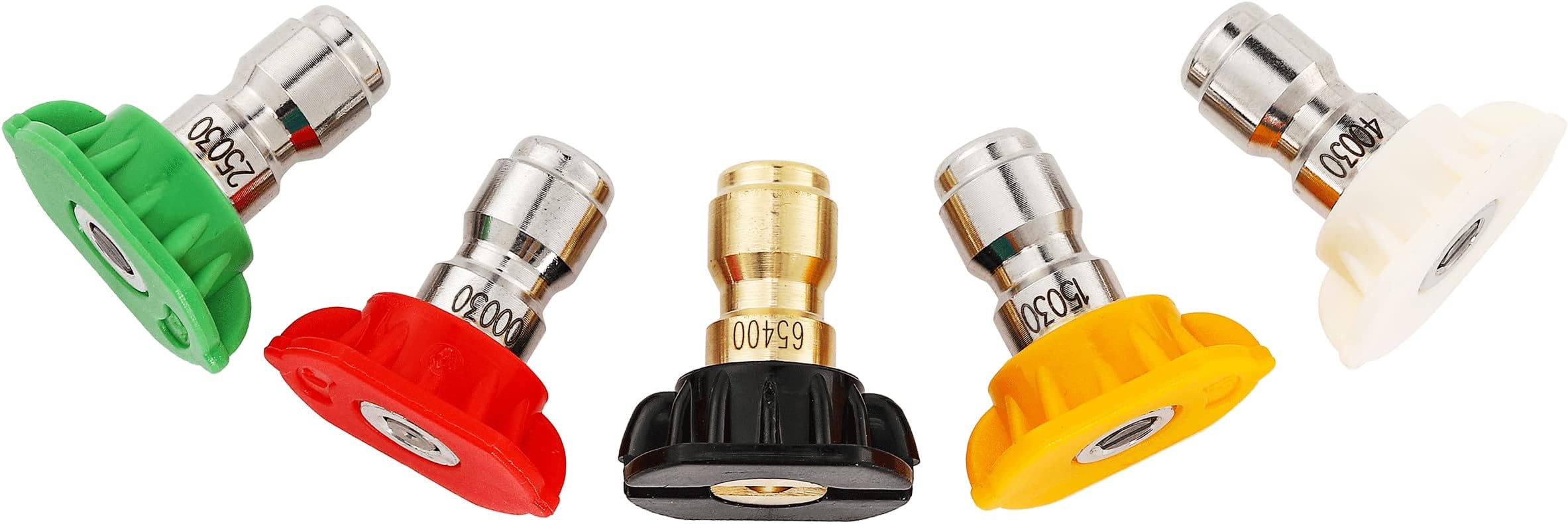 Amazon.com: MTM QC HydroJet SS 2.0 Pressure Washer Spray Tips 5 Pack ...