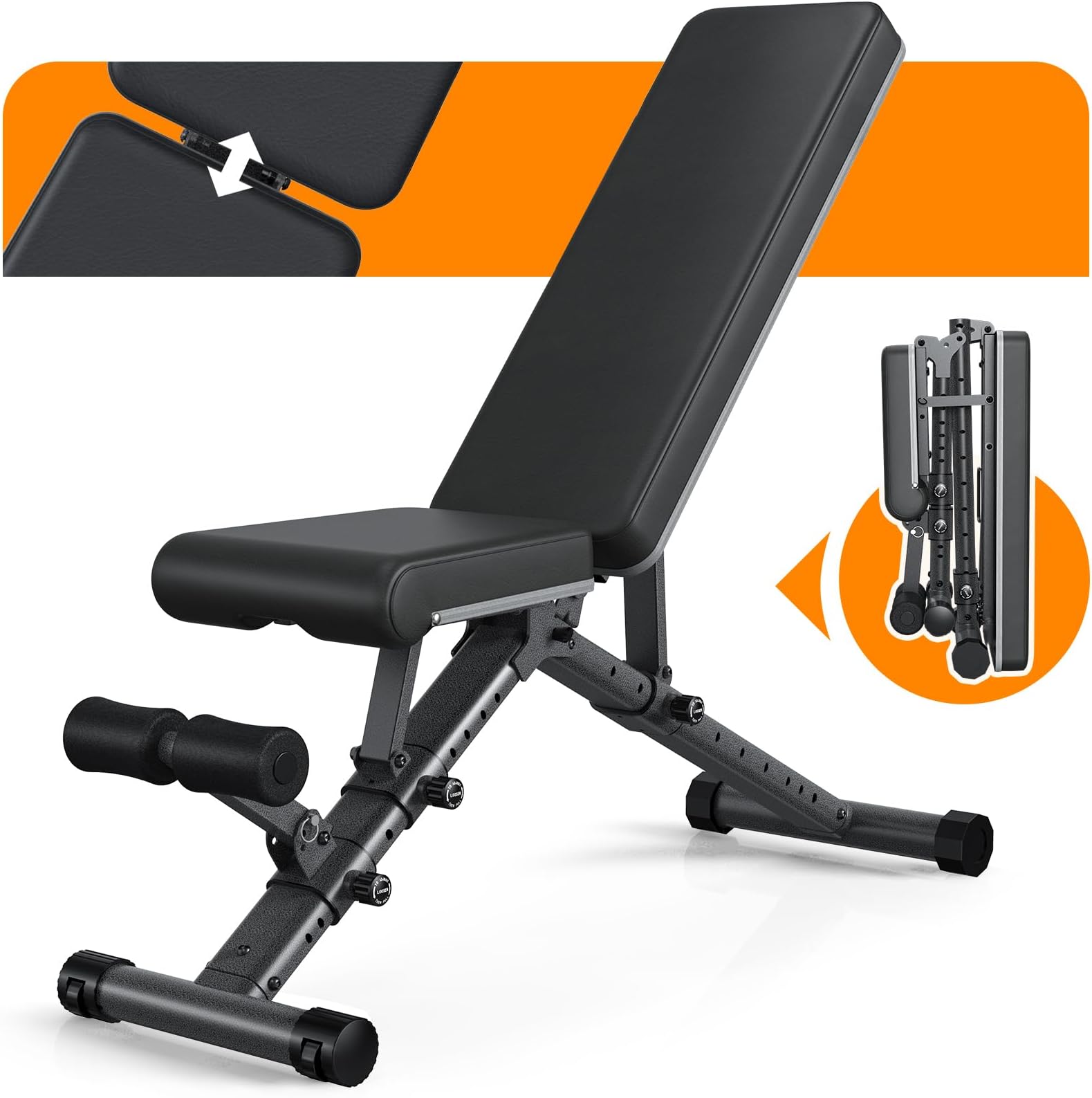 Adjustable Weight Bench for Home - Workout Bench for Full Body Exercise ...