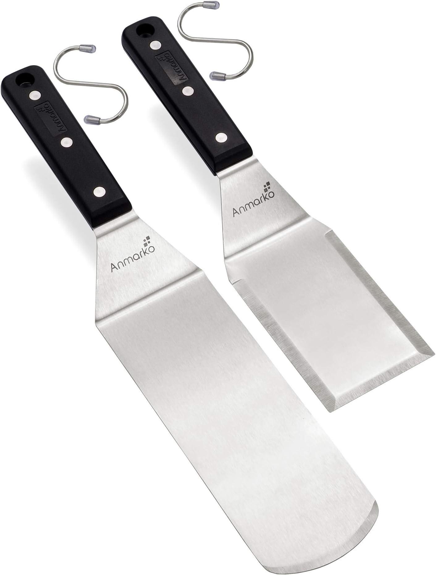 Stainless Steel Metal Spatula Set - Teppaniyaki Spatulas - Griddle ...