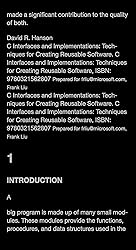 Amazon.com: C Interfaces and Implementations: Techniques for Creating Reusable Software ...