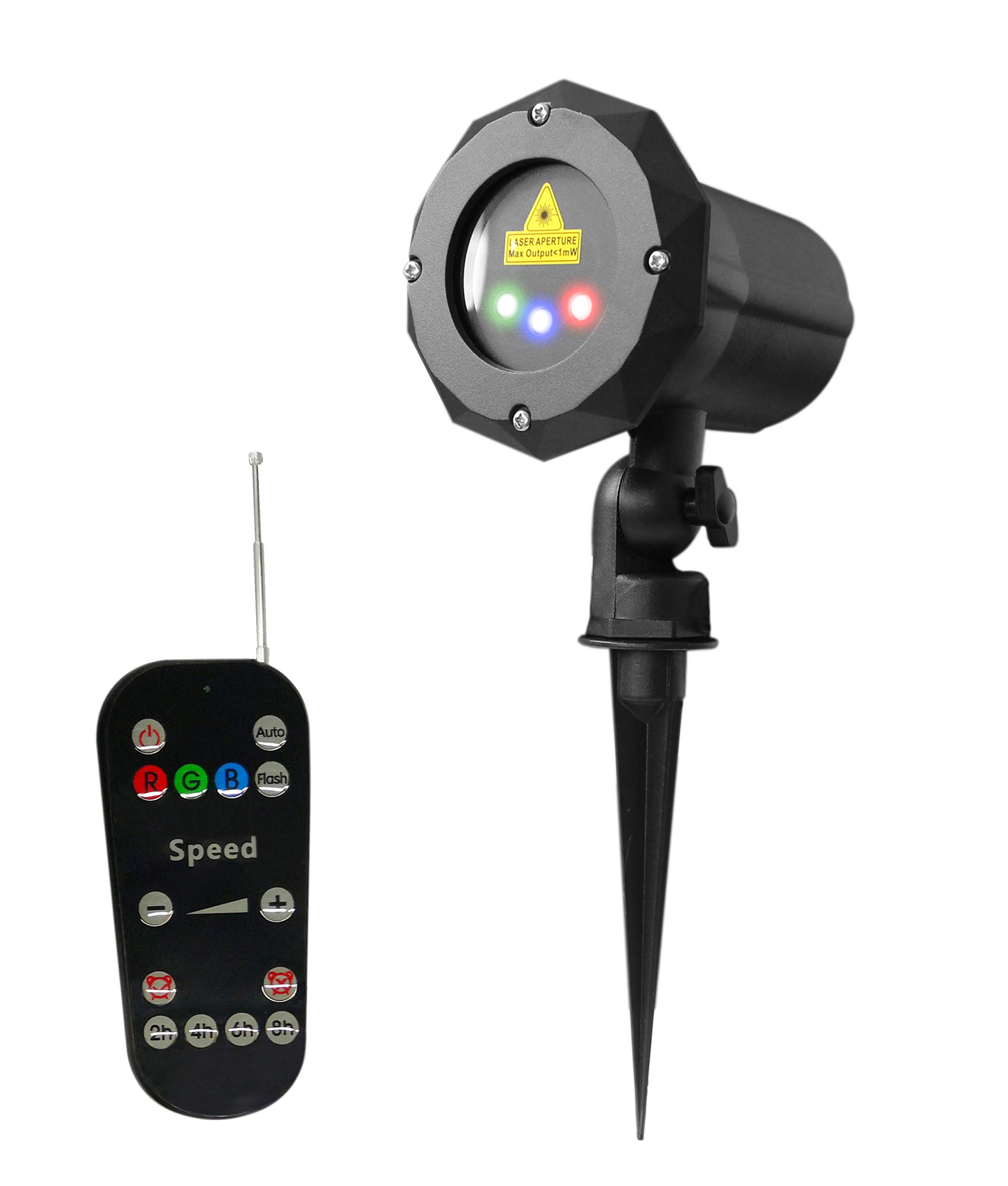 LedMAll® Remote Controllable RGB Moving Firefly Laser Outdoor Garden ...