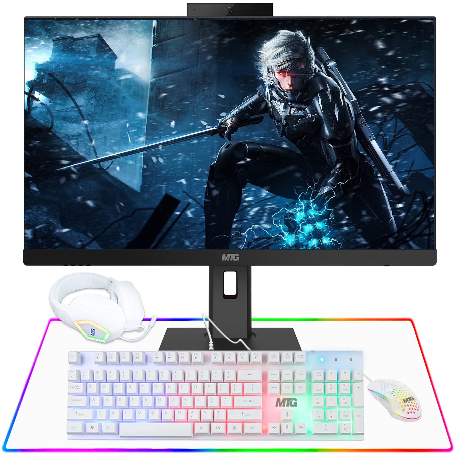 Amazon.com: Gaming All in one PC 24 Inch FHD Touchscreen, MTG Yama ...