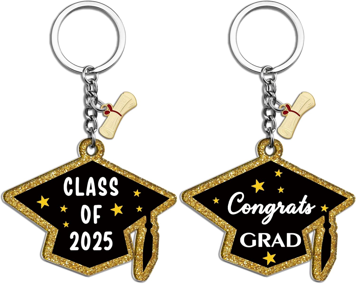 Amazon.com: Yoxiumi Class of 2025 Decorations Graduation Keychain 2025 ...