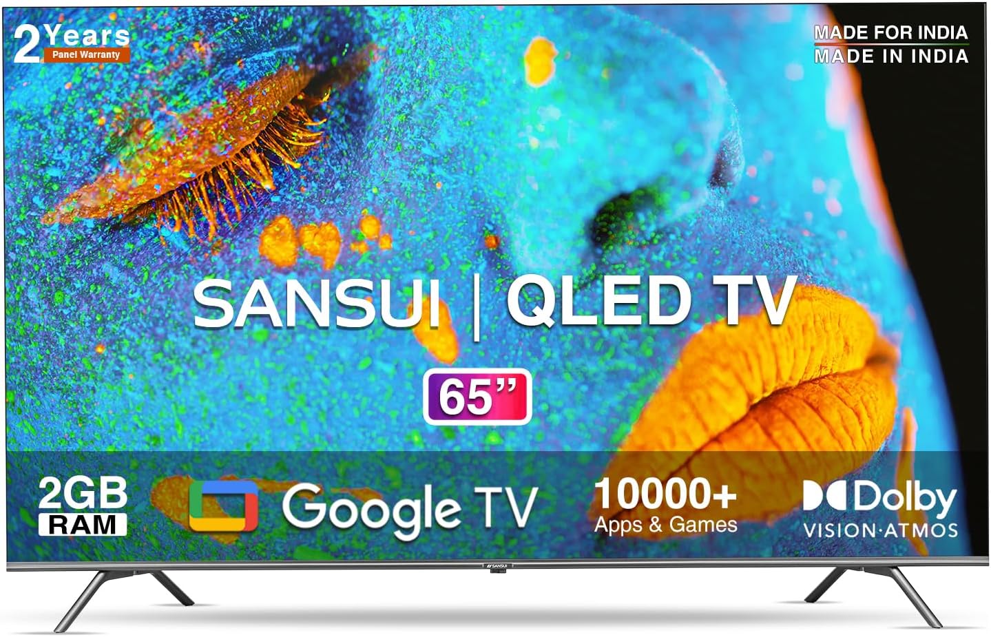 SANSUI 80 cm (32 inches) HD Ready Smart A+ LED Google TV JSWY32GSHD ...