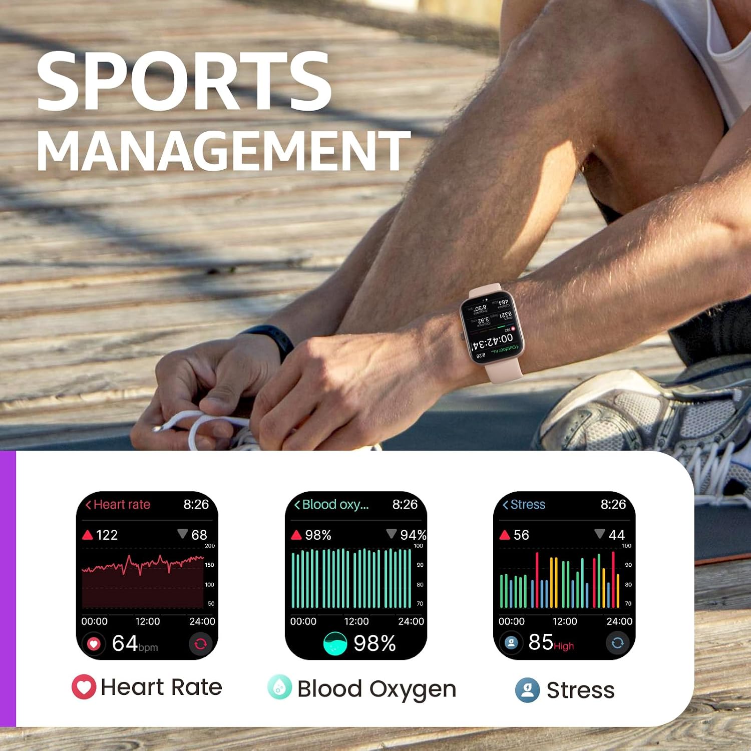 TOZO Reloj inteligente S3 (respuestahacer llamadas) Bluetooth con ...