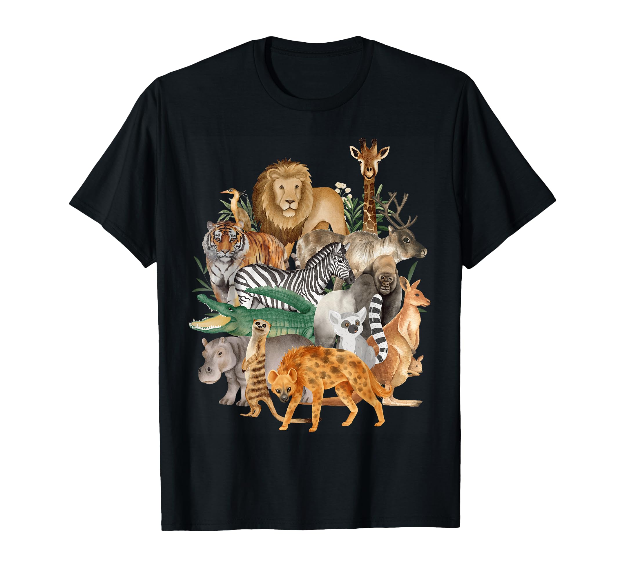 Amazon.com: Men Women and Kids Wildlife Zoo Day Party Cute Animals T ...