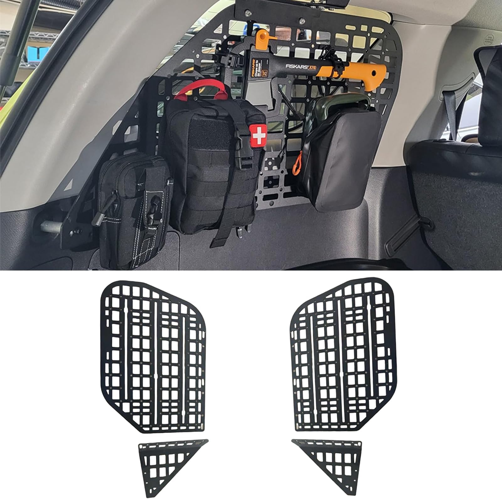 Amazon.com: u-Box 4Runner Rear Trunk Cargo Rack + Window Molle Panel ...