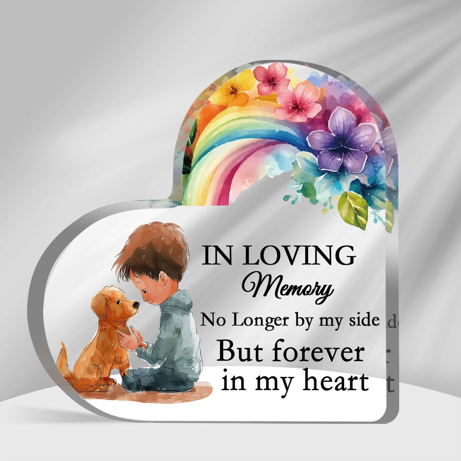 Snapklik.com : In Loving Memory Dog Sign, Rainbow Bridge Pet Memorial ...