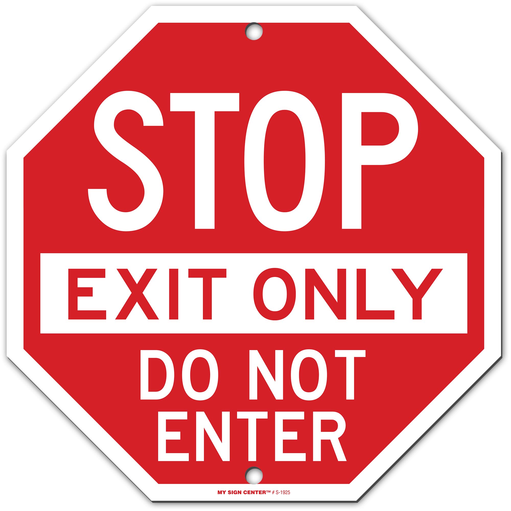 Stop Exit Only Do Not Enter Sign 12 X 12 | Desertcart INDIA