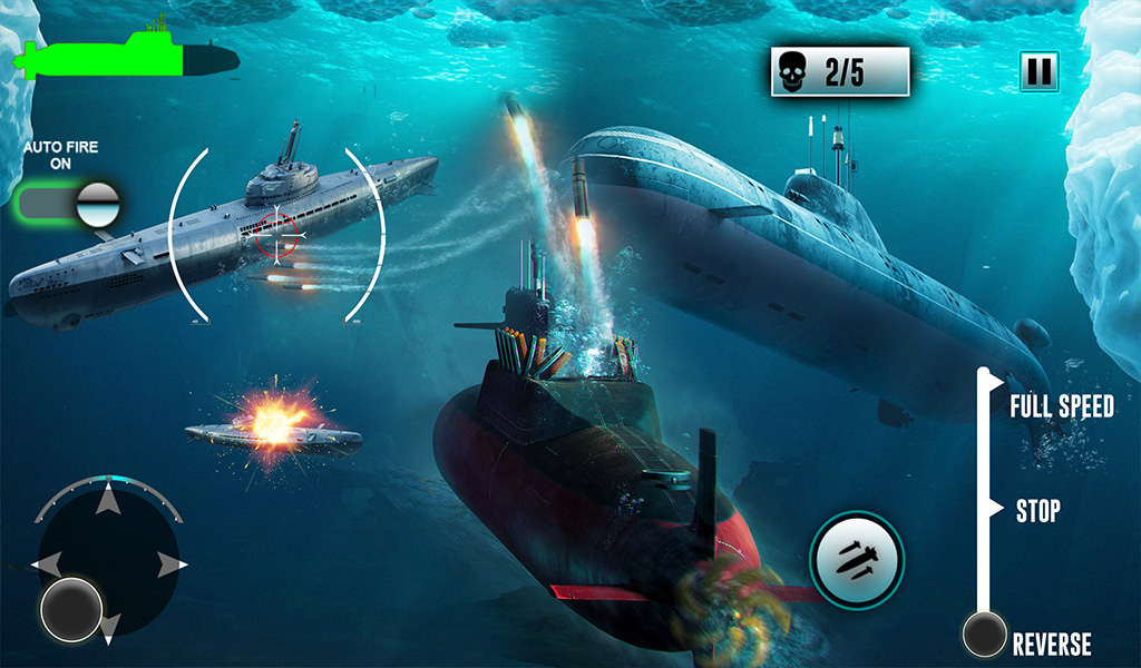 Real Submarine 3D Game For Kids: U-Boat Underwater Survival Simulator ...