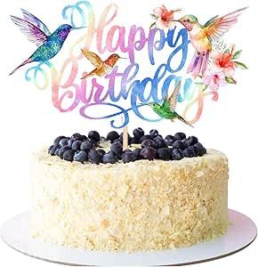 Amazon.com: Hummingbird Party Cake Topper Hummingbird Birthday Cake ...