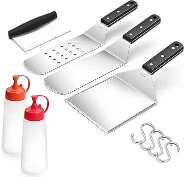 Amazon.com : 10PCS Griddle Accessories Kit, Joyfair Stainless Steel ...