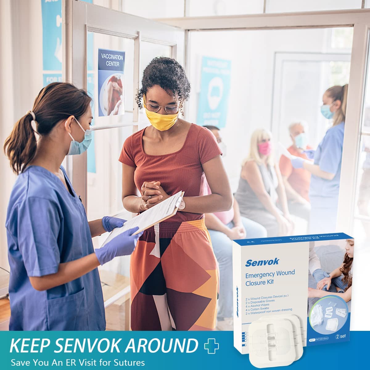 Snapklik.com : Emergency Wound Closure Device, 2 Pcs Zip Stitch ...