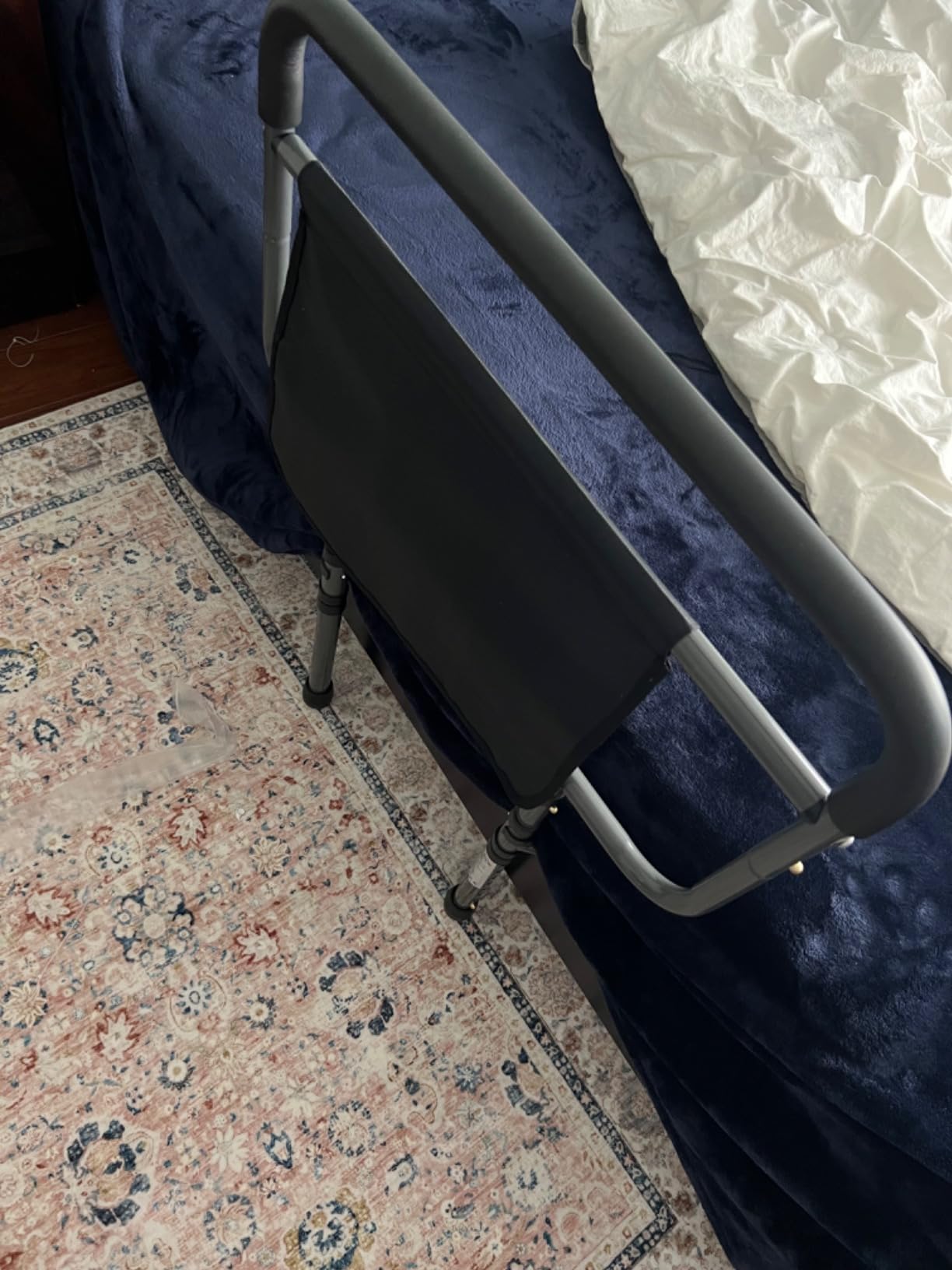 HOMCOM Bed Rail for Adults Safety, Height Adjustable Bed Assist Rail ...