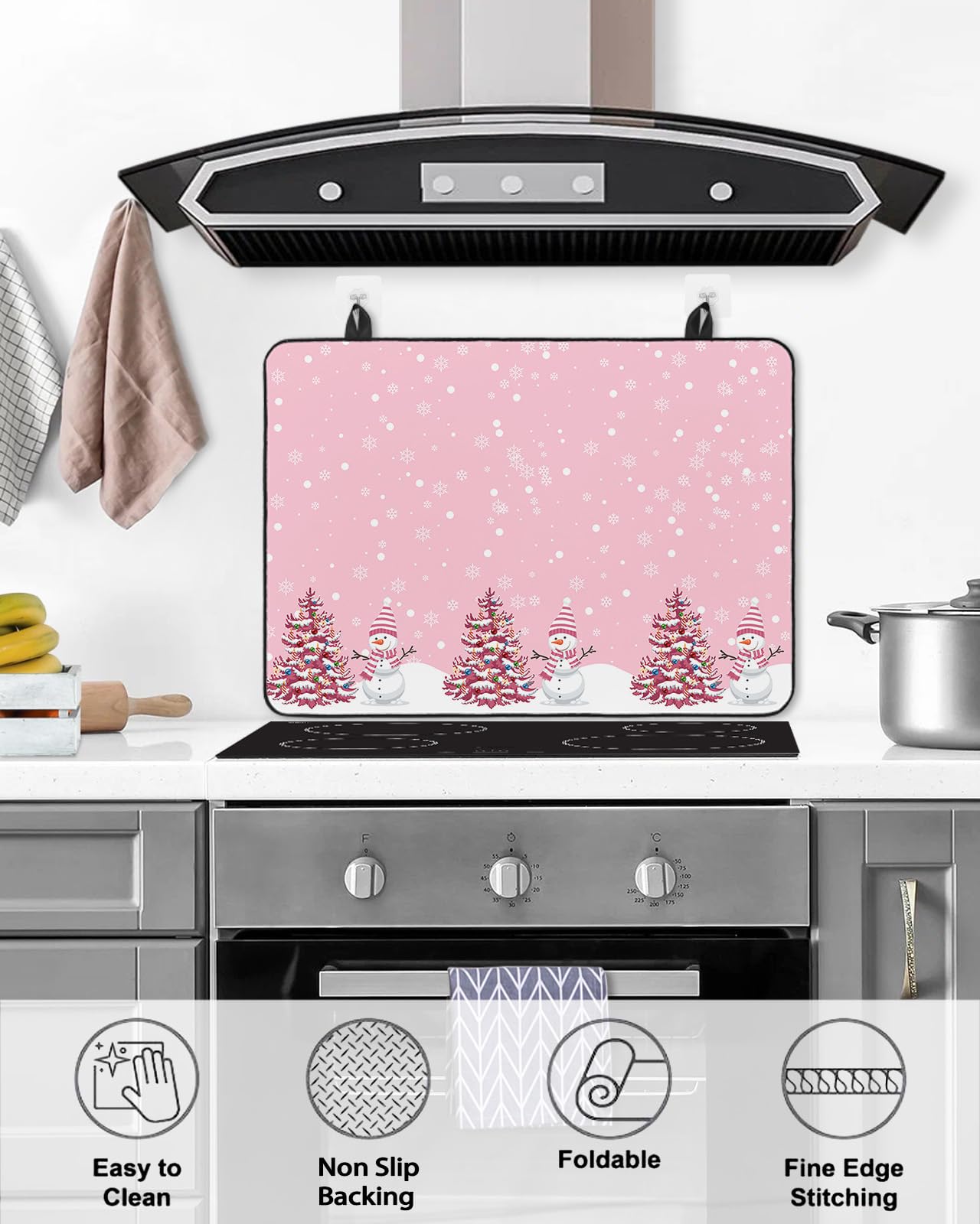 Snapklik.com : Snowmen Stove Top Covers For Electric Stove, Heat ...
