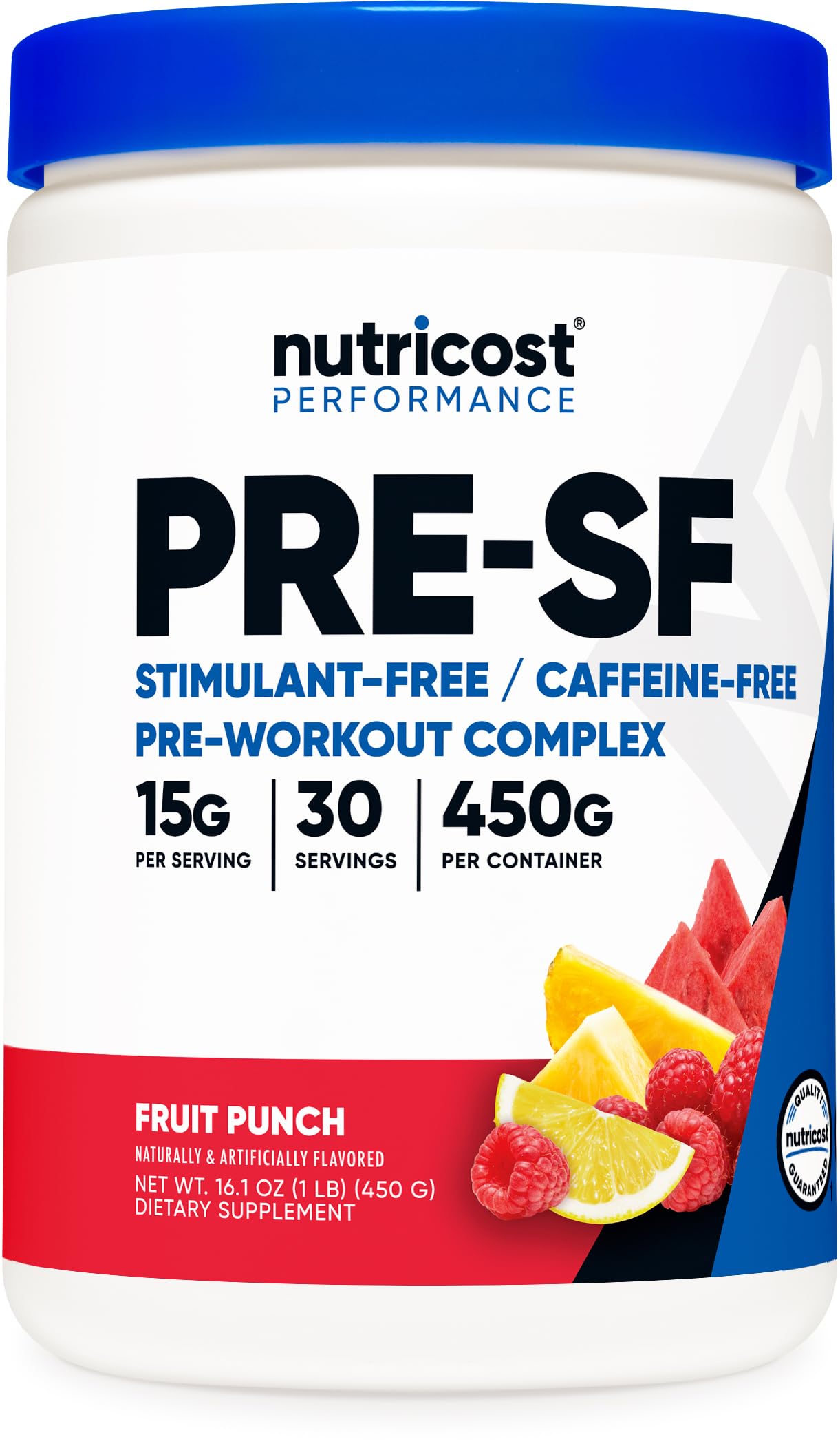 Amazon.com: Nutricost Stim-Free Pre-Workout Powder Fruit Punch 30 ...