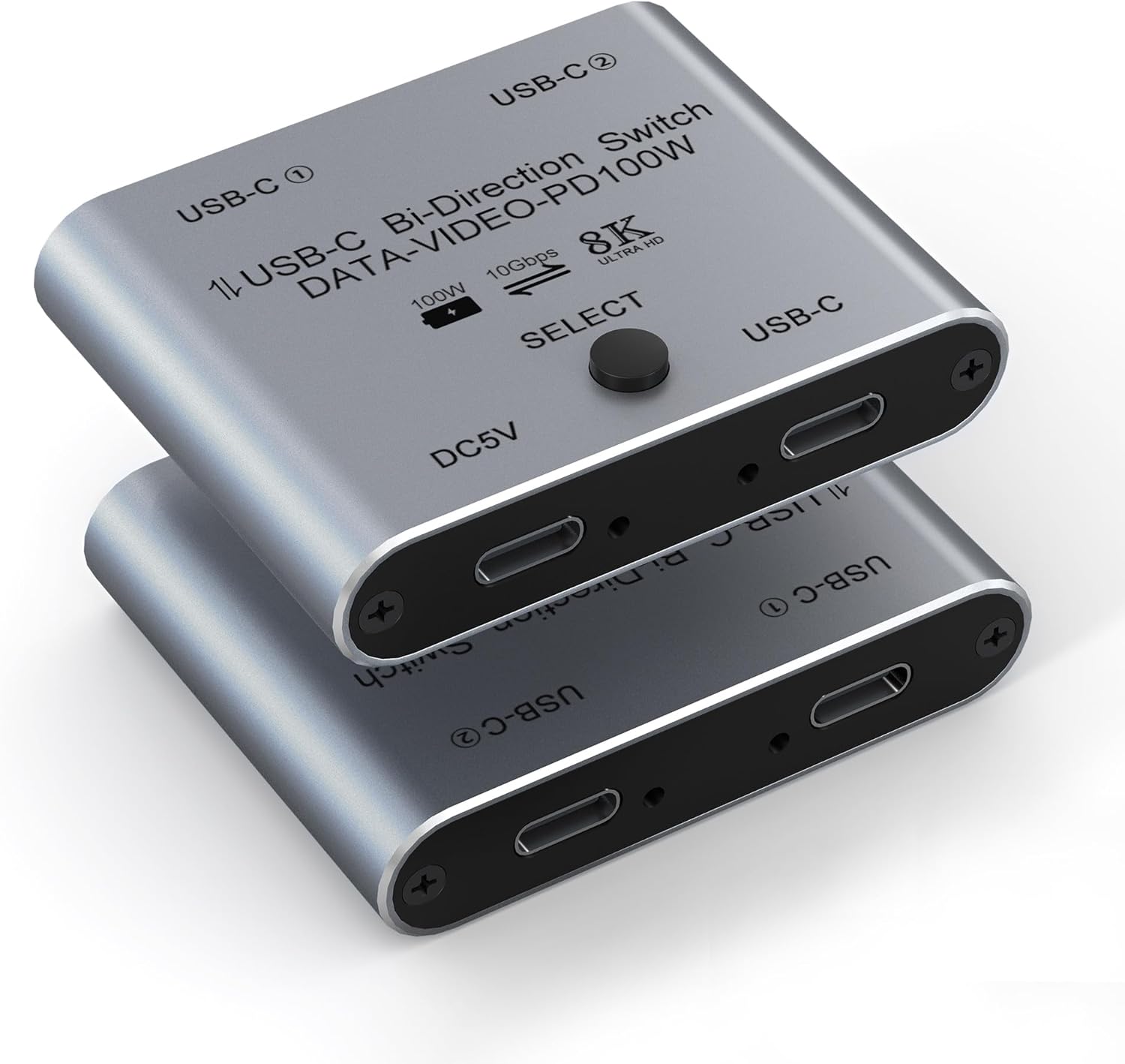 Amazon.com: 8K USB C Splitter USB C Switcher for 2 Computers - Bi ...