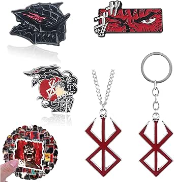 XHBTS 55 Set Berserker Guts Anime Enamel Pins - Berserker Armor ...