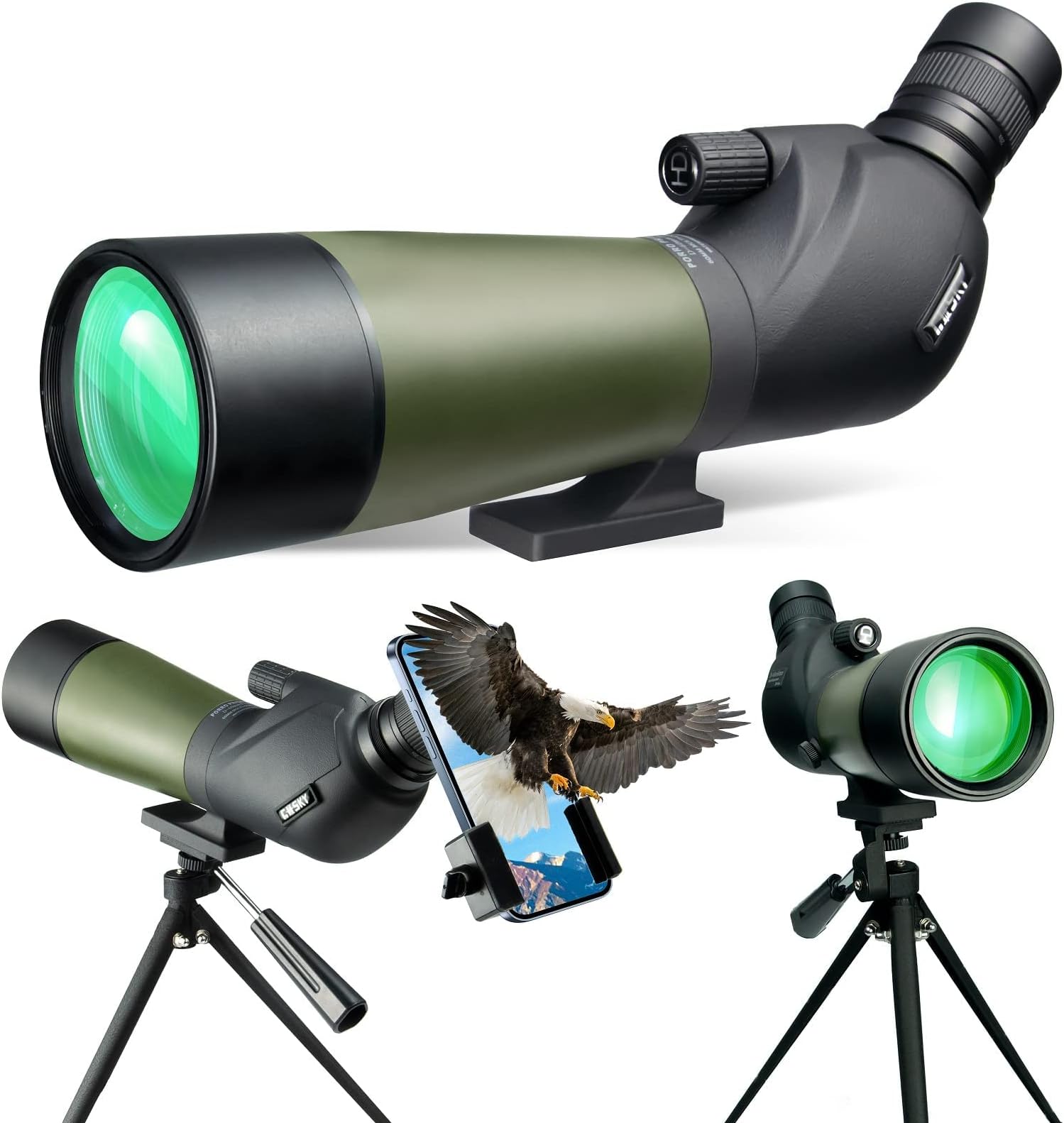 Amazon.com: Gosky 15-45X 60 Porro Prism Spotting Scope - Waterproof ...