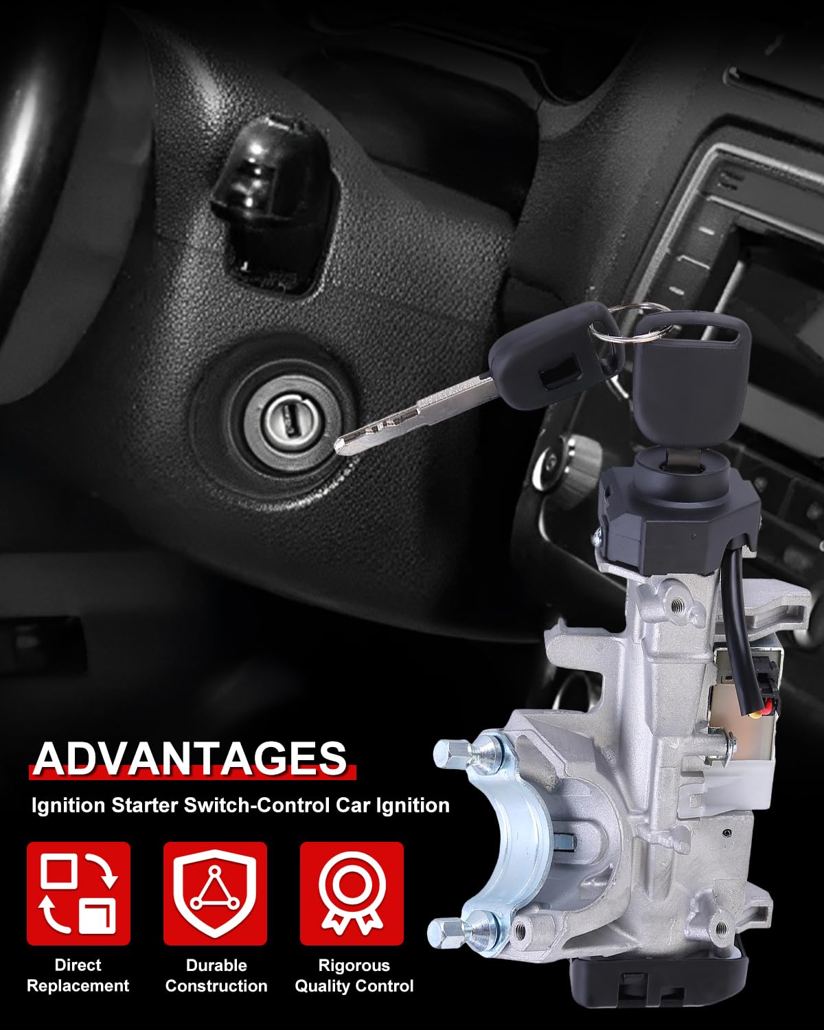 Snapklik.com : Ignition Switch Lock Cylinder Assembly For Honda CRV 2002 2003 2004 2005 2006 ...