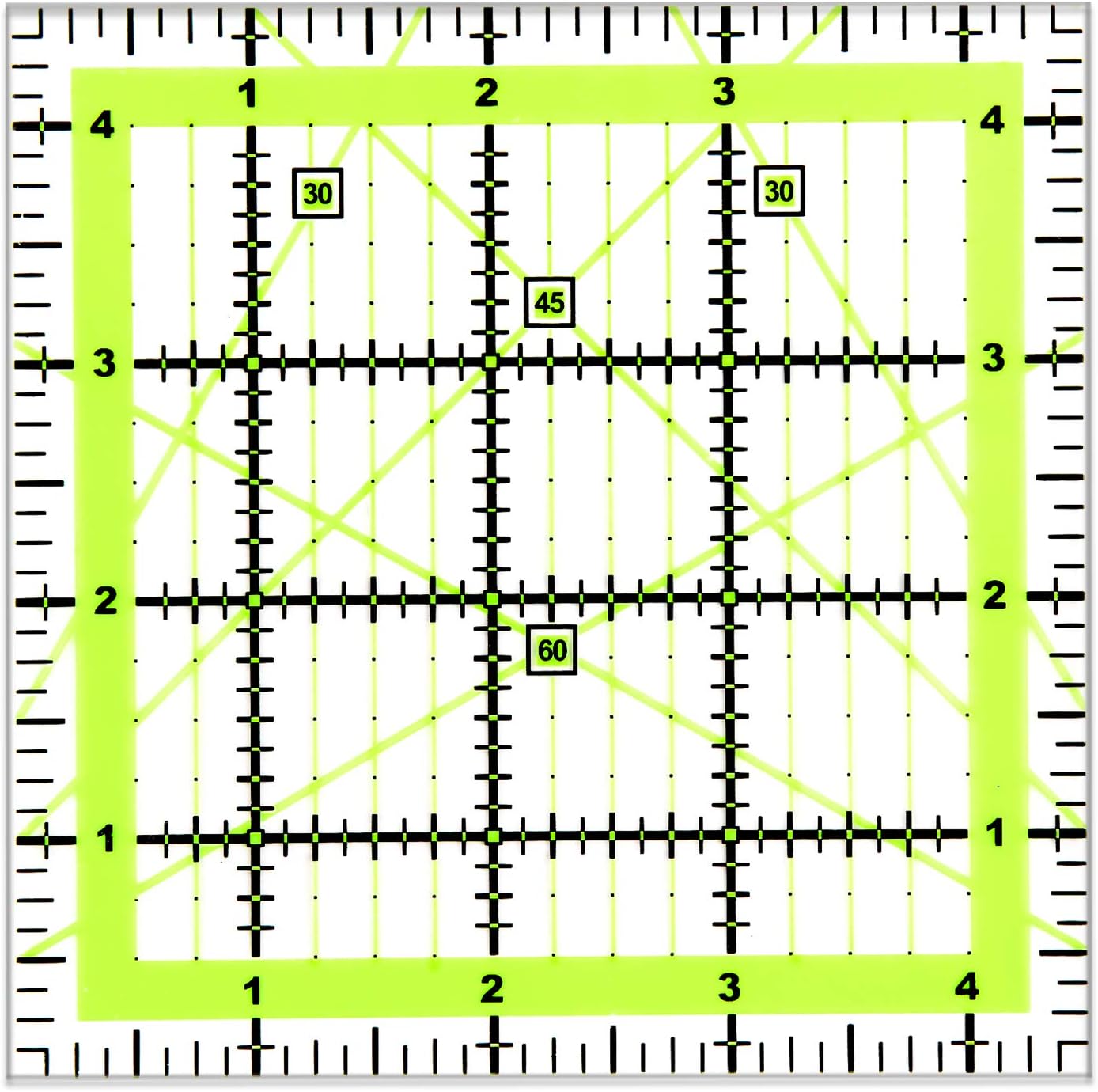 Amazon.com: HONEYSEW Easy Half-Square Triangles Template Ruler for ...