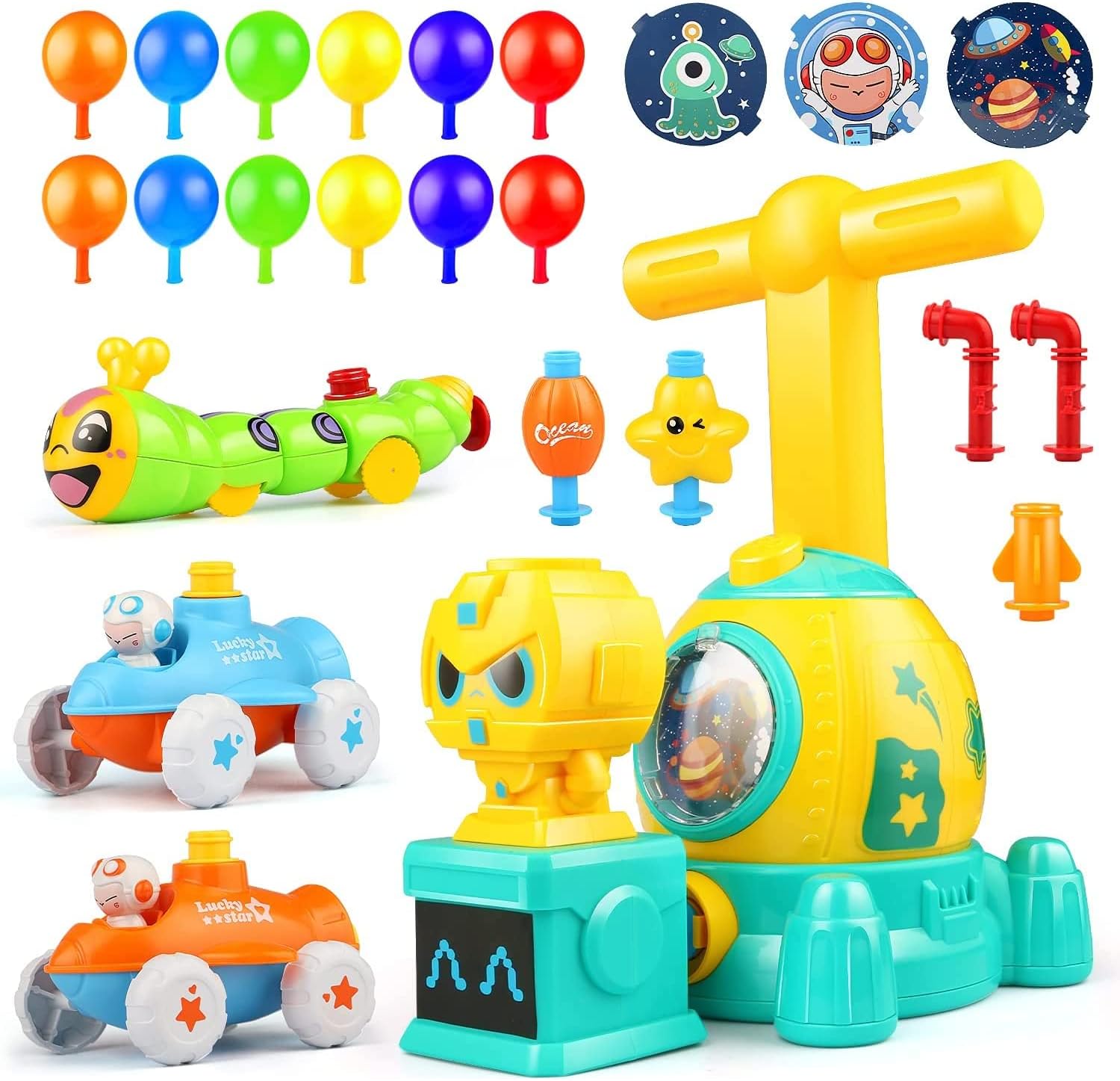 Kidology Balloon-Powered Car and Rocket Toy Set | Fun Educational ...