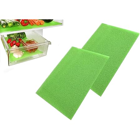 Fridge Liner Mat Pack of 2 Kitchen Salad Drawer Fridge Fresh Food Saver ...