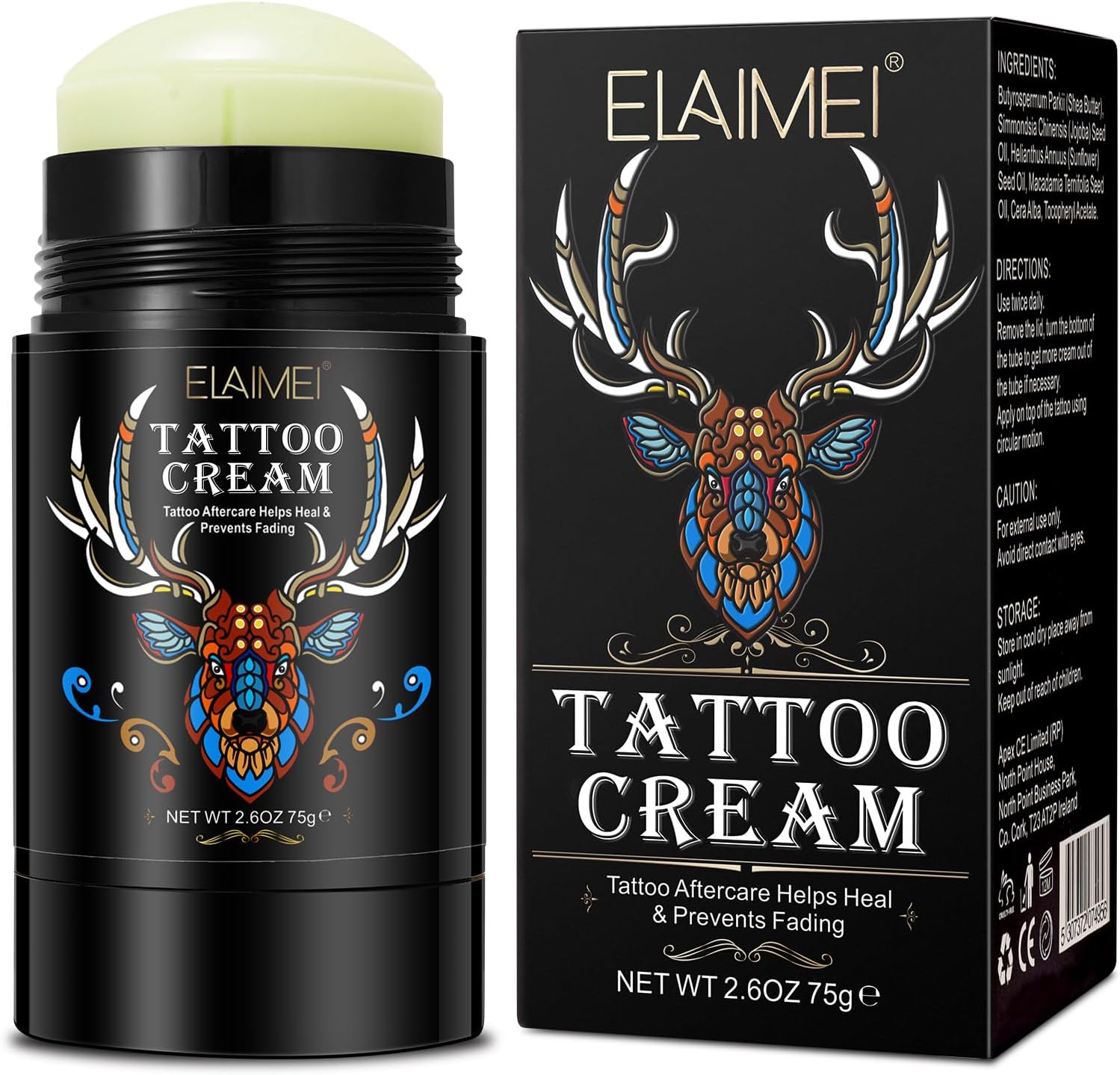 Amazon.com: Tattoo Aftercare Butter Balm, 2.6 oz, Old & New Tattoo ...