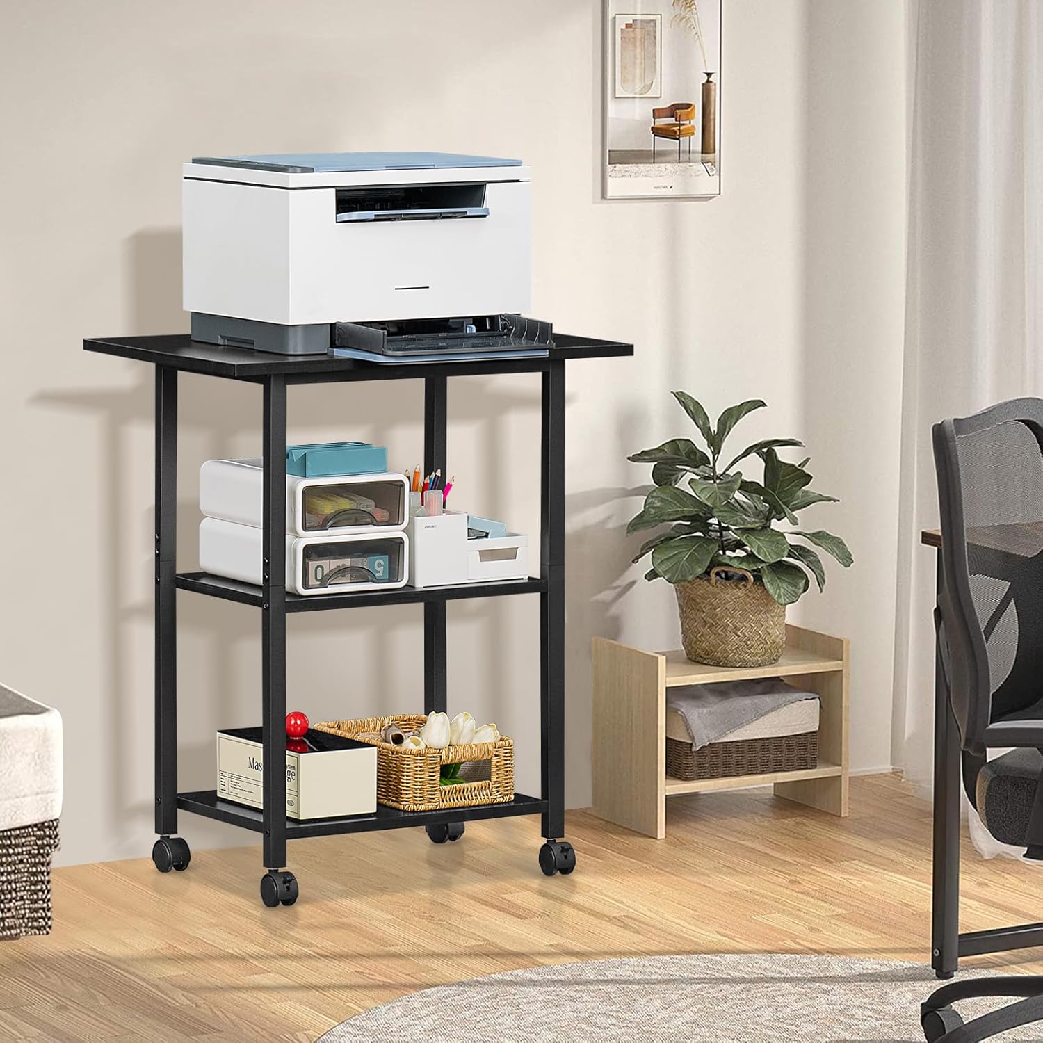 Lerliuo 3-Tier Printer Stand, Industrial Mobile Philippines | Ubuy