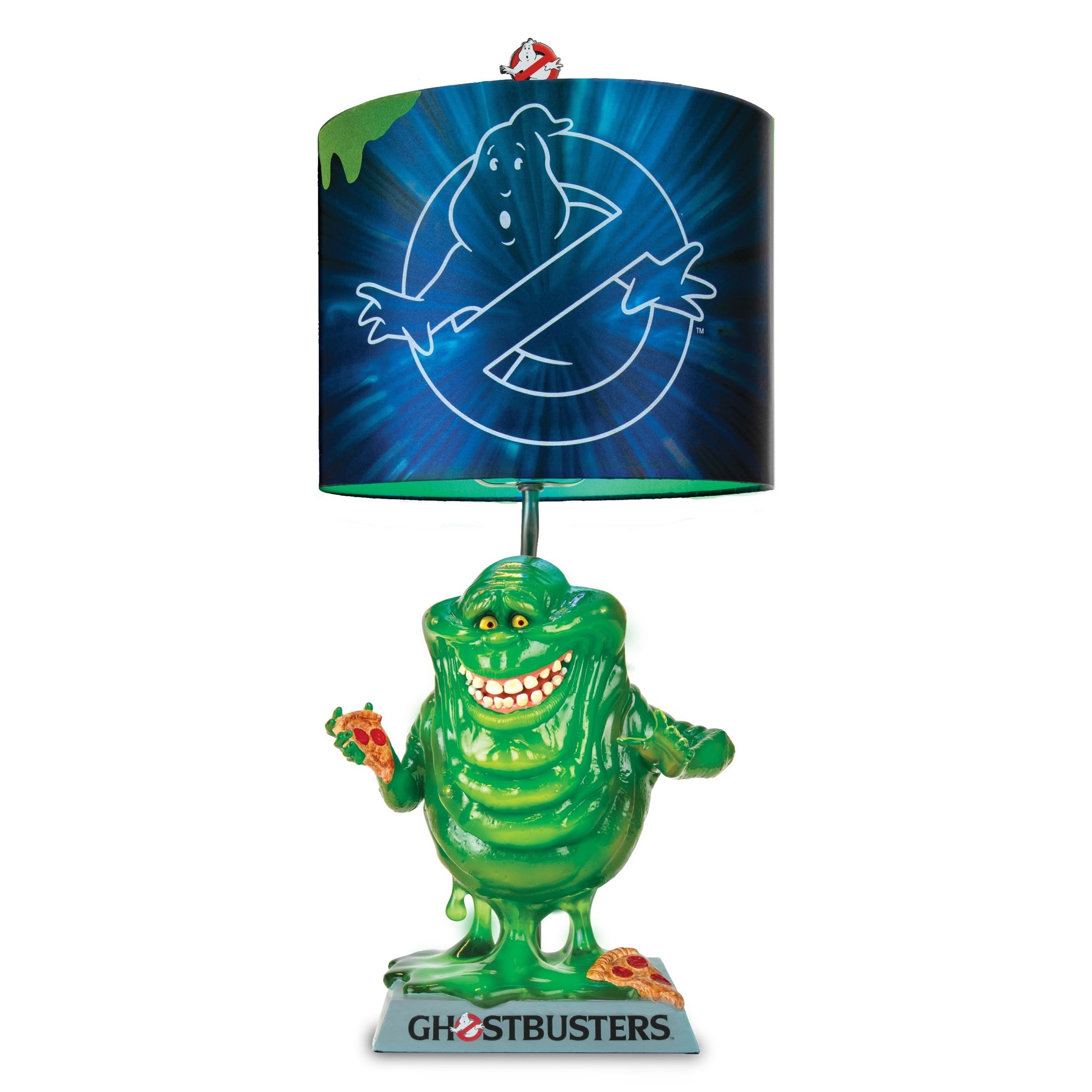 The Bradford Exchange Ghostbusters Sculpted Slimer Table Lamp Glows 3 ...