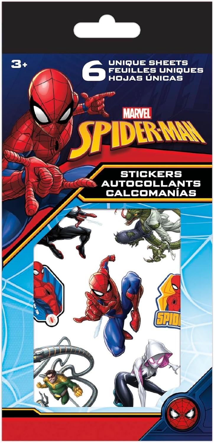 Amazon.com: Marvel - Spider-Man Mini Sticker Slim Flip Pad - 6 Page ...