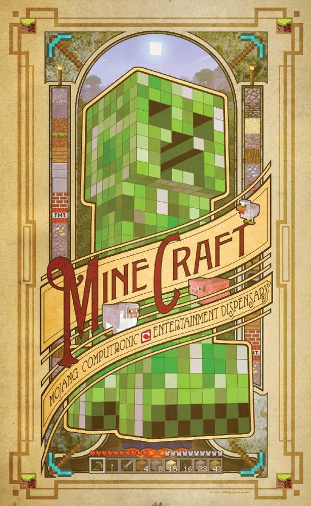 Amazon.com: Minecraft Computronic Poster: Prints: Posters & Prints