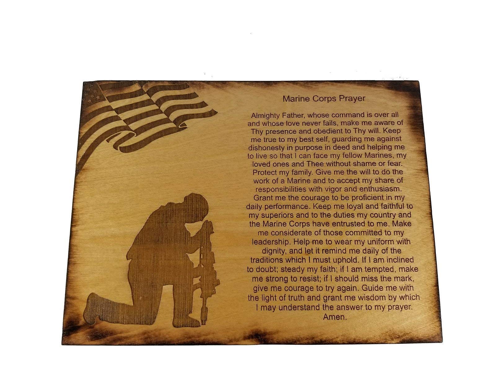 Buy Marine Corps Prayer Sign - USMC Prayer - USMC Gift - 8.5 x 11.5 ...