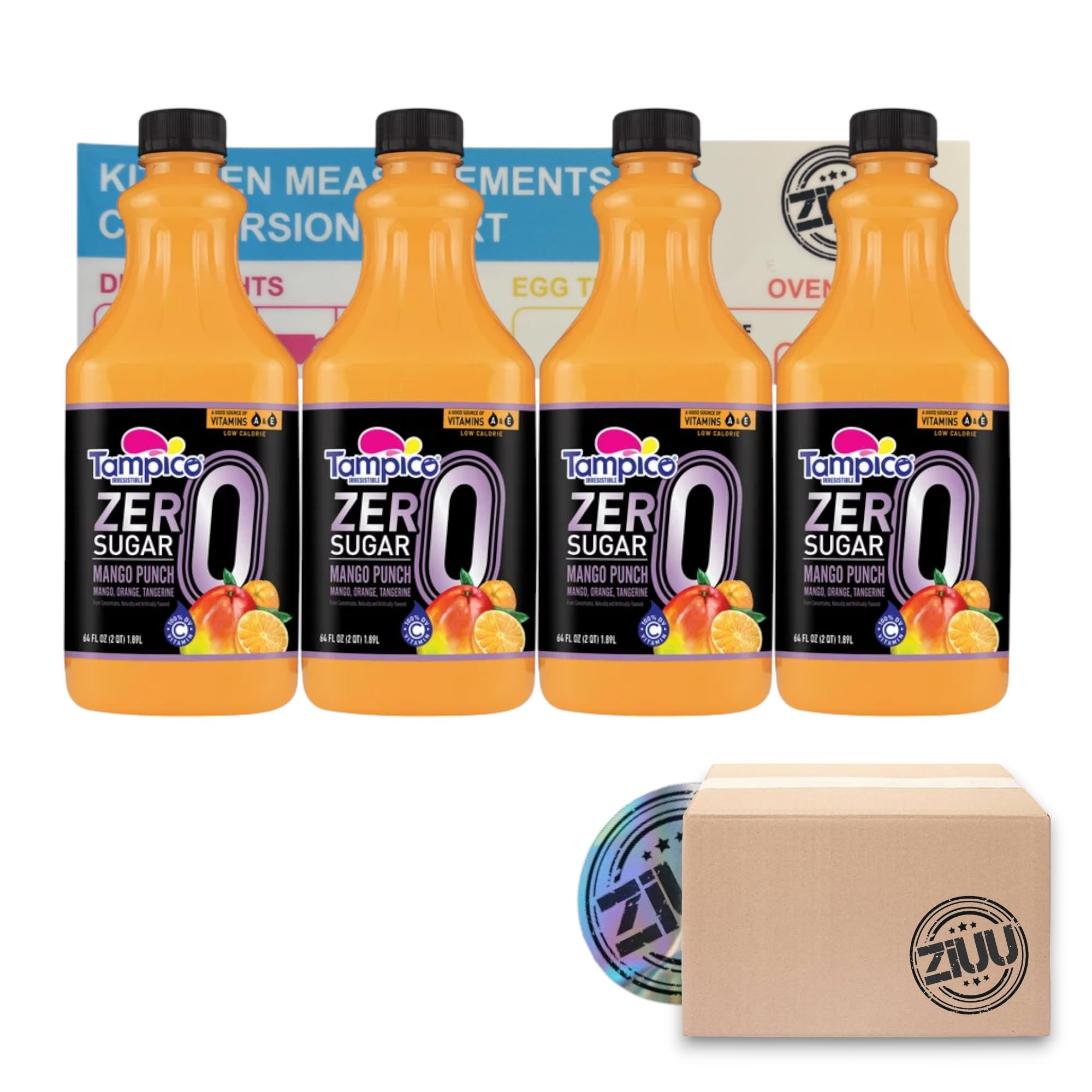 Amazon.com: Tampico Zero Sugar Refreshing with No Added Sugar Mango ...
