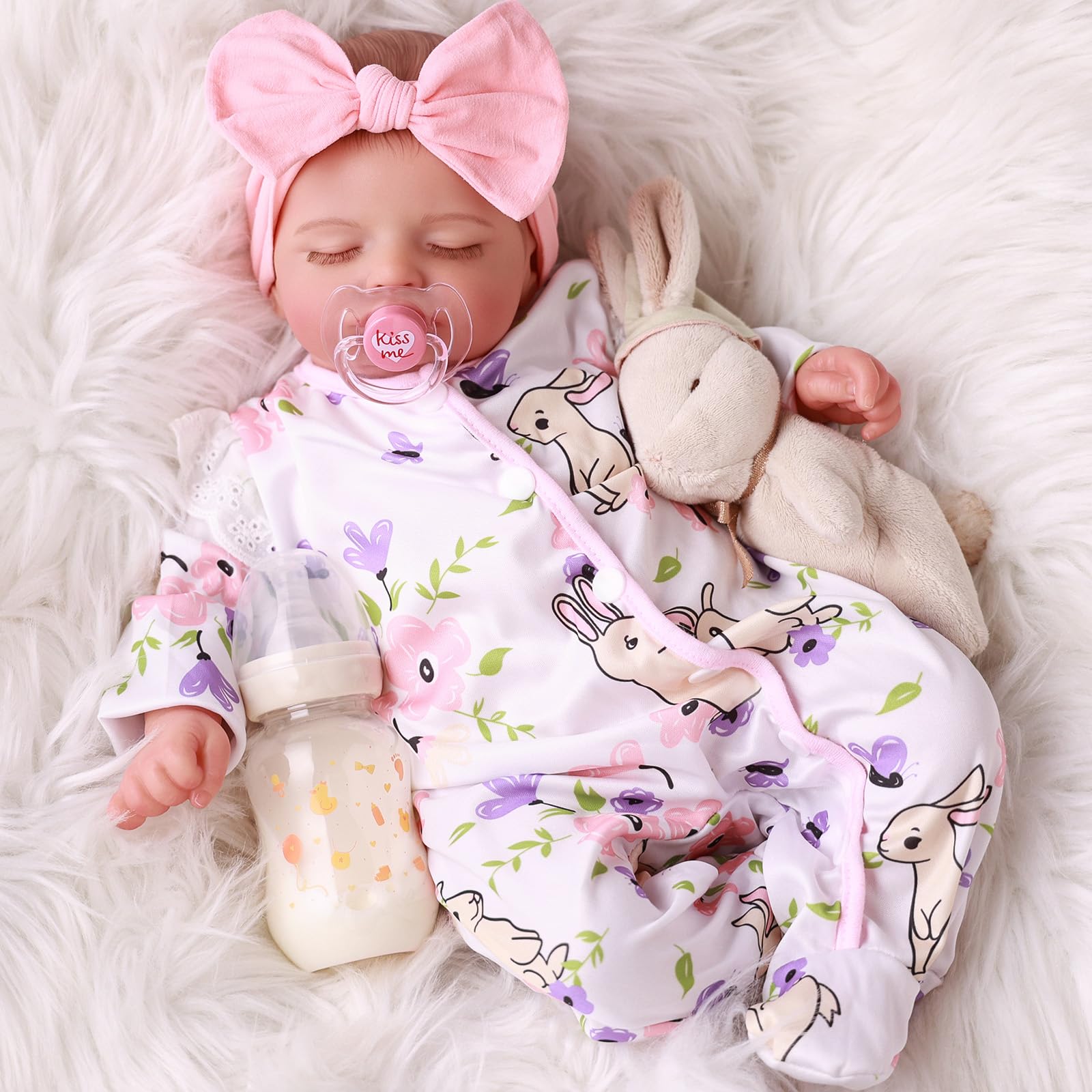 Amazon.com: BABESIDE Lifelike Reborn Baby Dolls Girl - 20 Inch ...