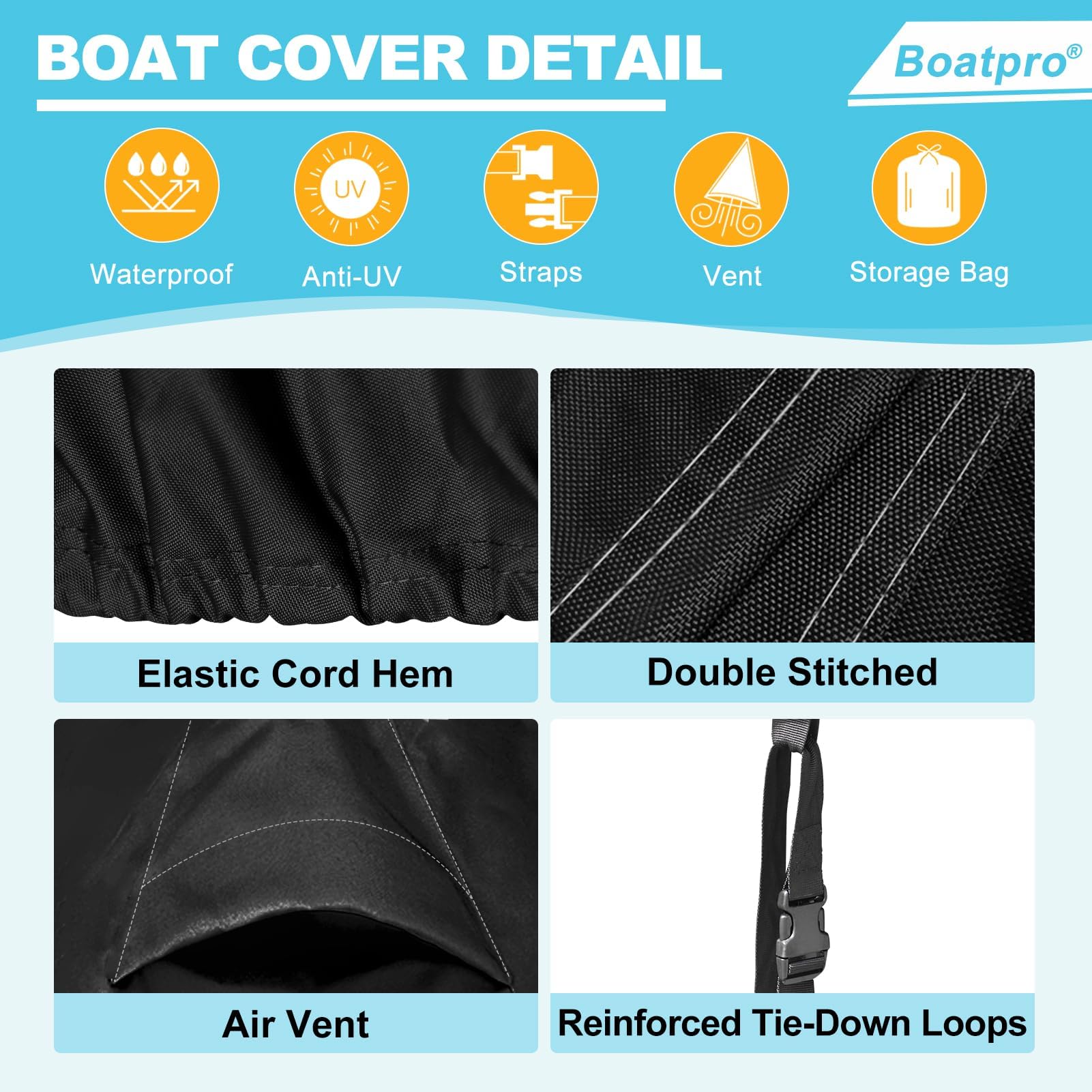 G3 Boat Accessories Jon Boat Cover Fit Lowe 1852MT, Lowe 1872, G3 1852 ...