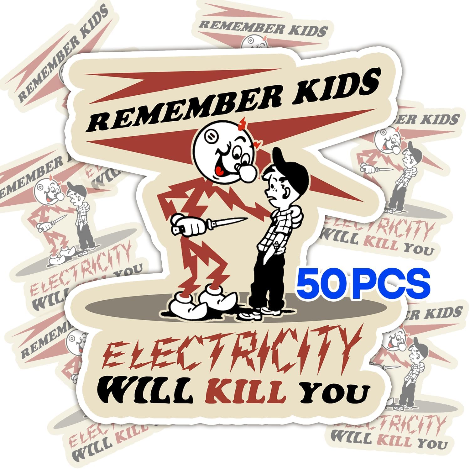 Amazon.com: 20pcs Maldora Reddy Kilowatt Remember Kids Electricity Will ...
