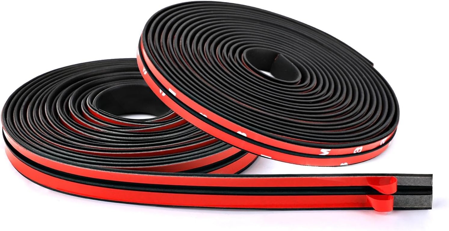 Amazon.com: RadiantDecor 2 PCS Car Weather Strip, T-Shape Automotive ...