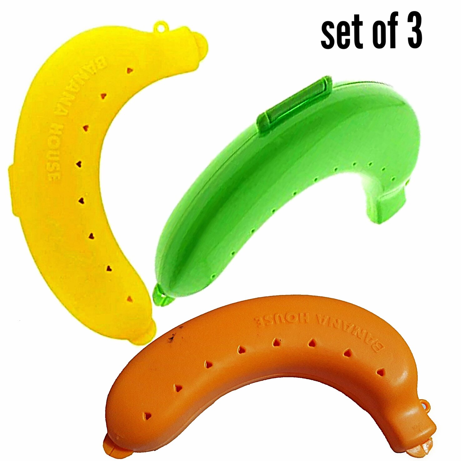 Pawan Plastic Banana Fruits Candies Storage Box Banana Guard Plastic ...