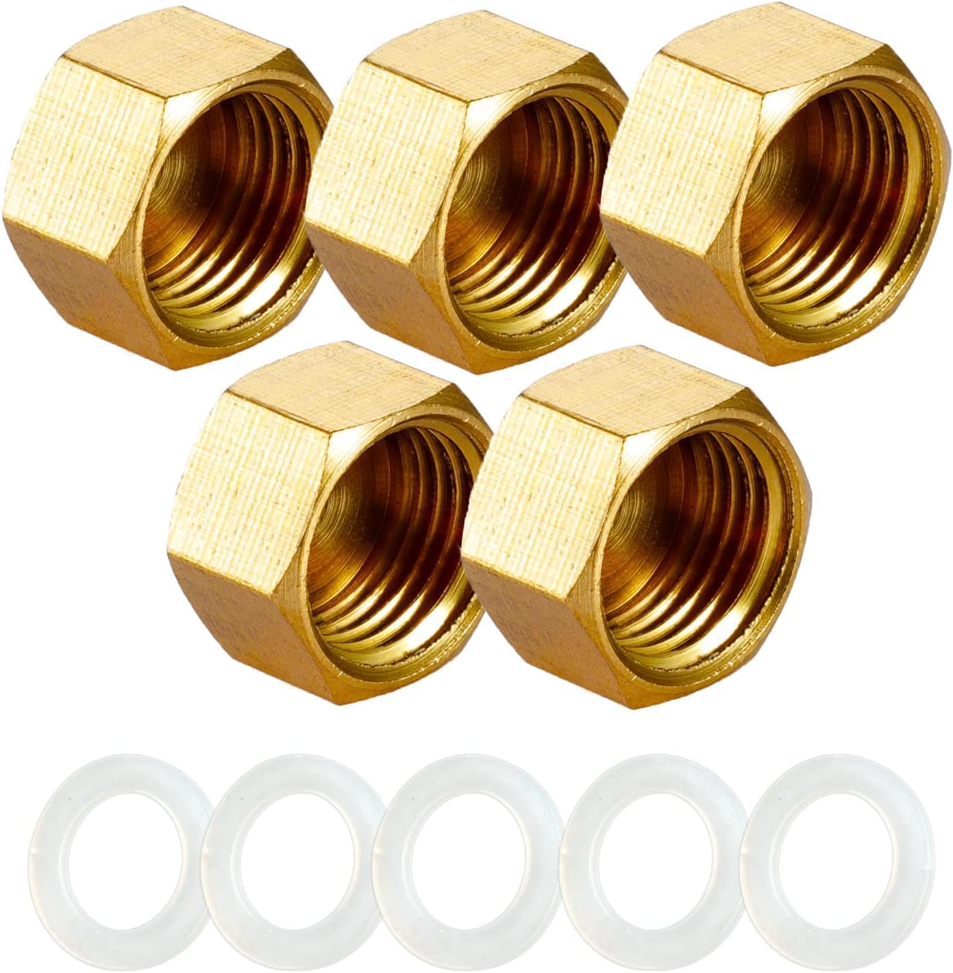 Amazon.com: Joywayus 1/16" NPT Female Pipe Caps Outer Hex Thread Socket ...