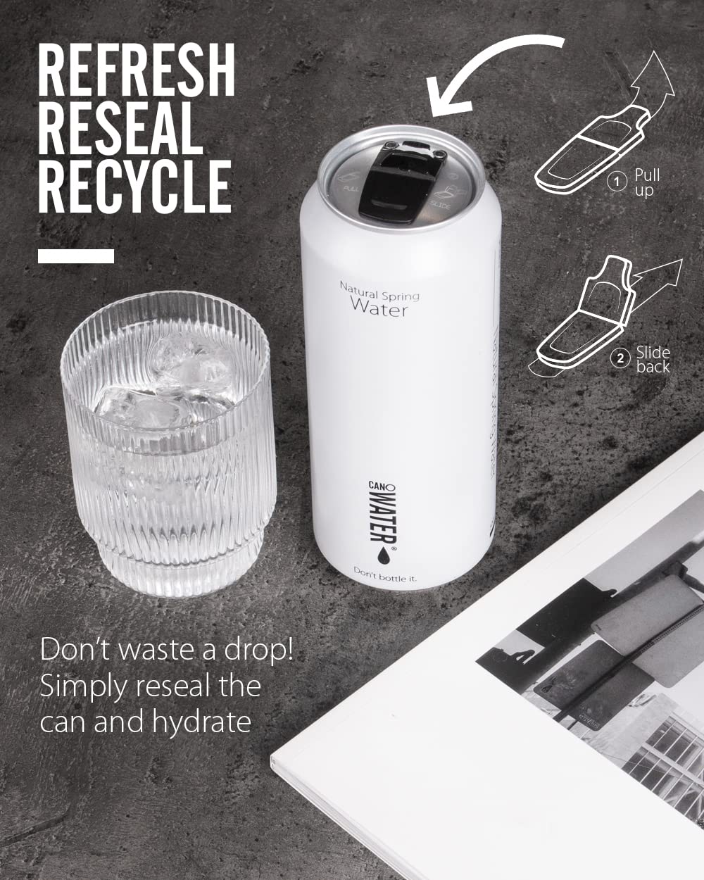 CANO WATER Sparkling Water Cans in Multipacks, Natural Spring Water ...