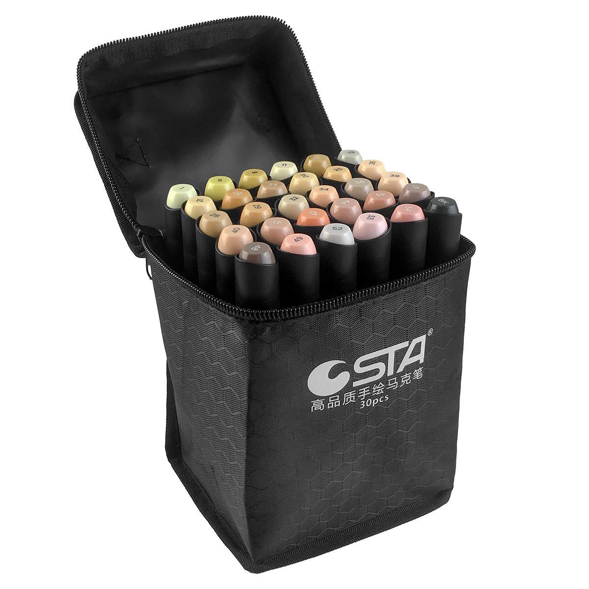 Skin Tones Marker Pens Multi-Color Dual Tips Marker Pen Double Headed ...